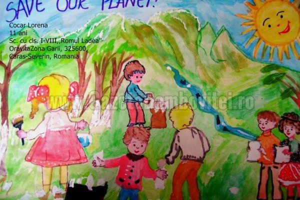 Moreni: "Copii, salvati planeta albastra!" | Targoviste | Ziare.com