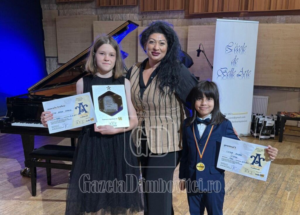 Micii pianiști Sara Ene și Andrei Victor Lupșa, premiați la Concursul ...