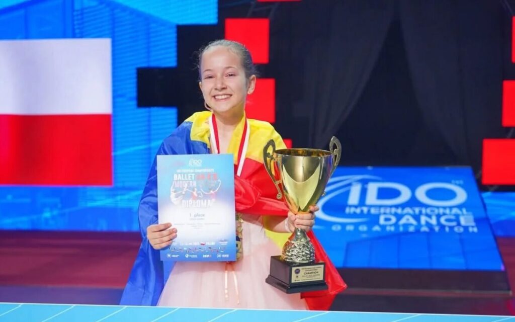 Dâmbovițeanca Daria Sandu este dublu campioană europeană la balet