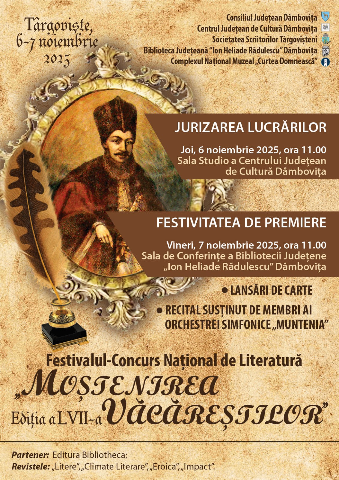Tradiția literară continuă în Dâmbovița: Festivalul «Moștenirea ...